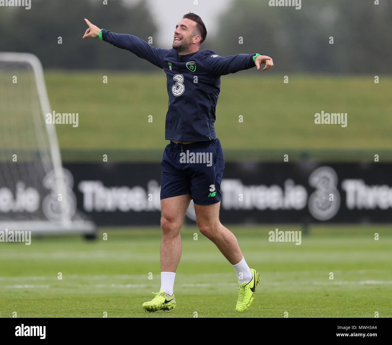 Republic of Ireland's Shane Duffy during the training session at the ...