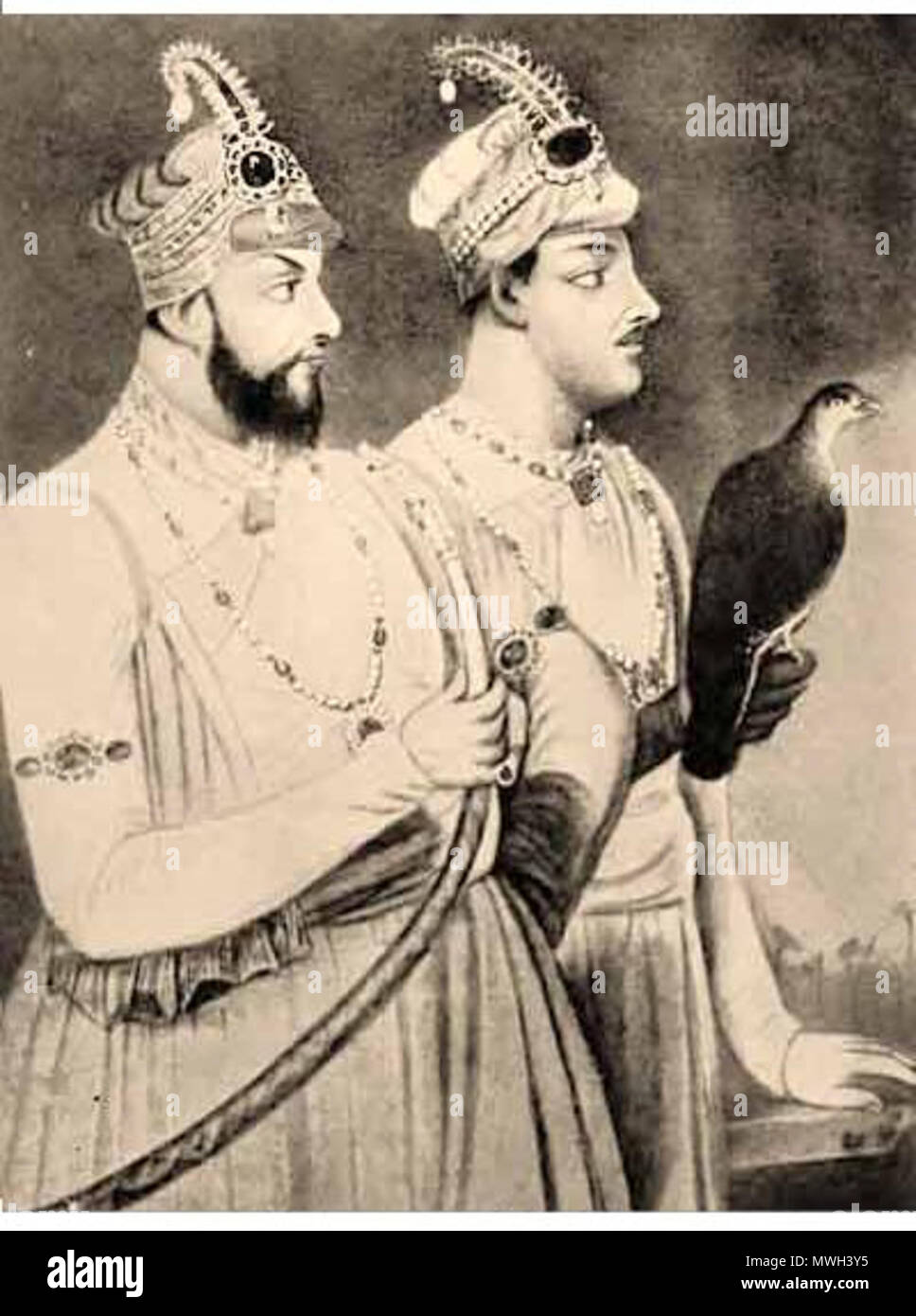 419 Mir Jafar (left) and Mir Miran (right Stock Photo - Alamy