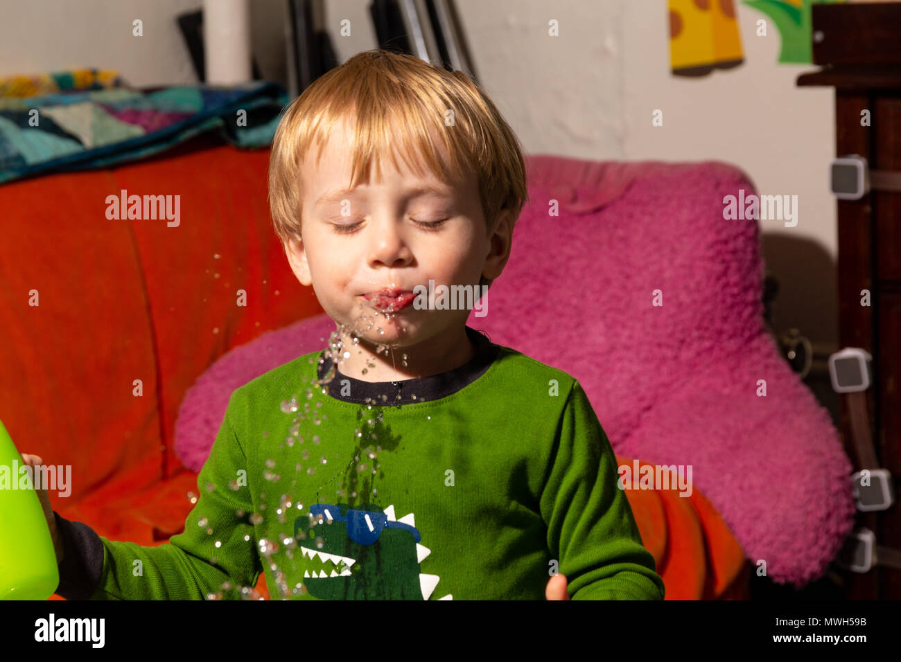 Boy Spitting Water High Resolution Stock Photography and Images - Alamy