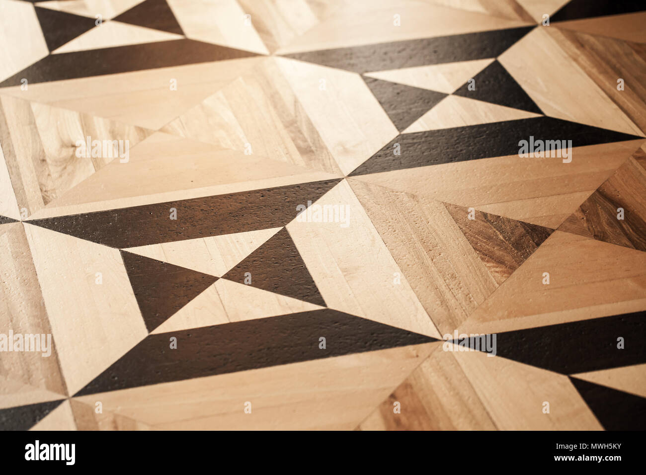 Old wooden parquet design, geometric pattern with squares. Background ...