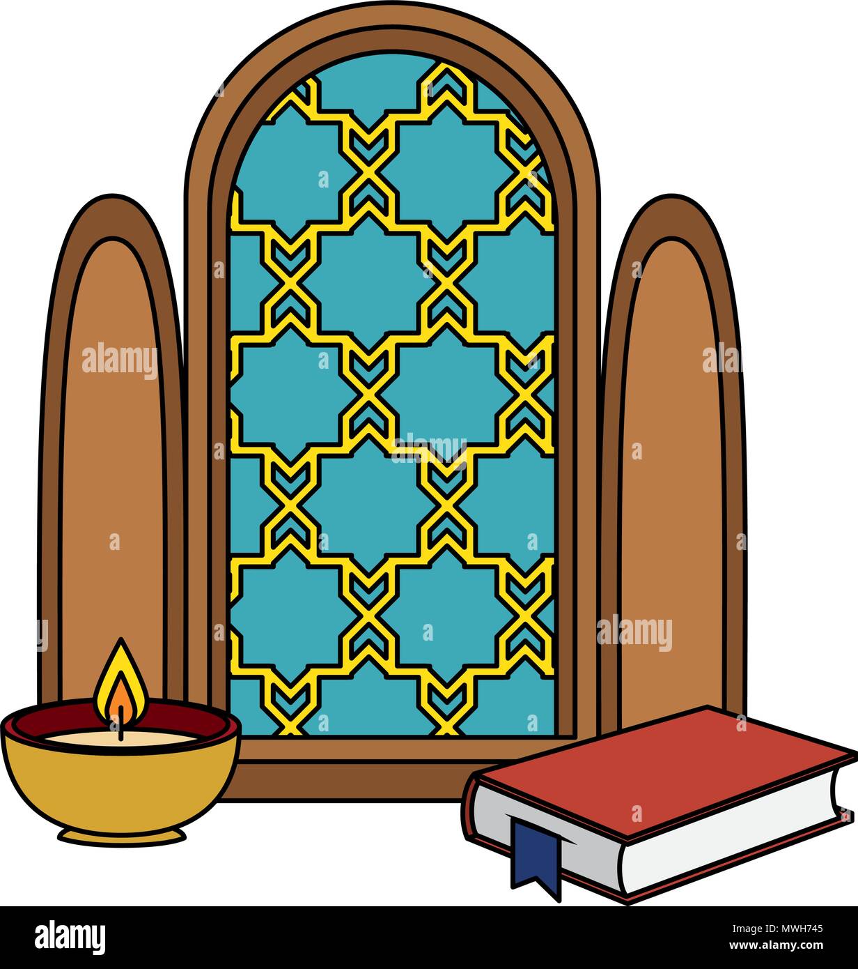 Sacred window art Stock Vector Images - Alamy