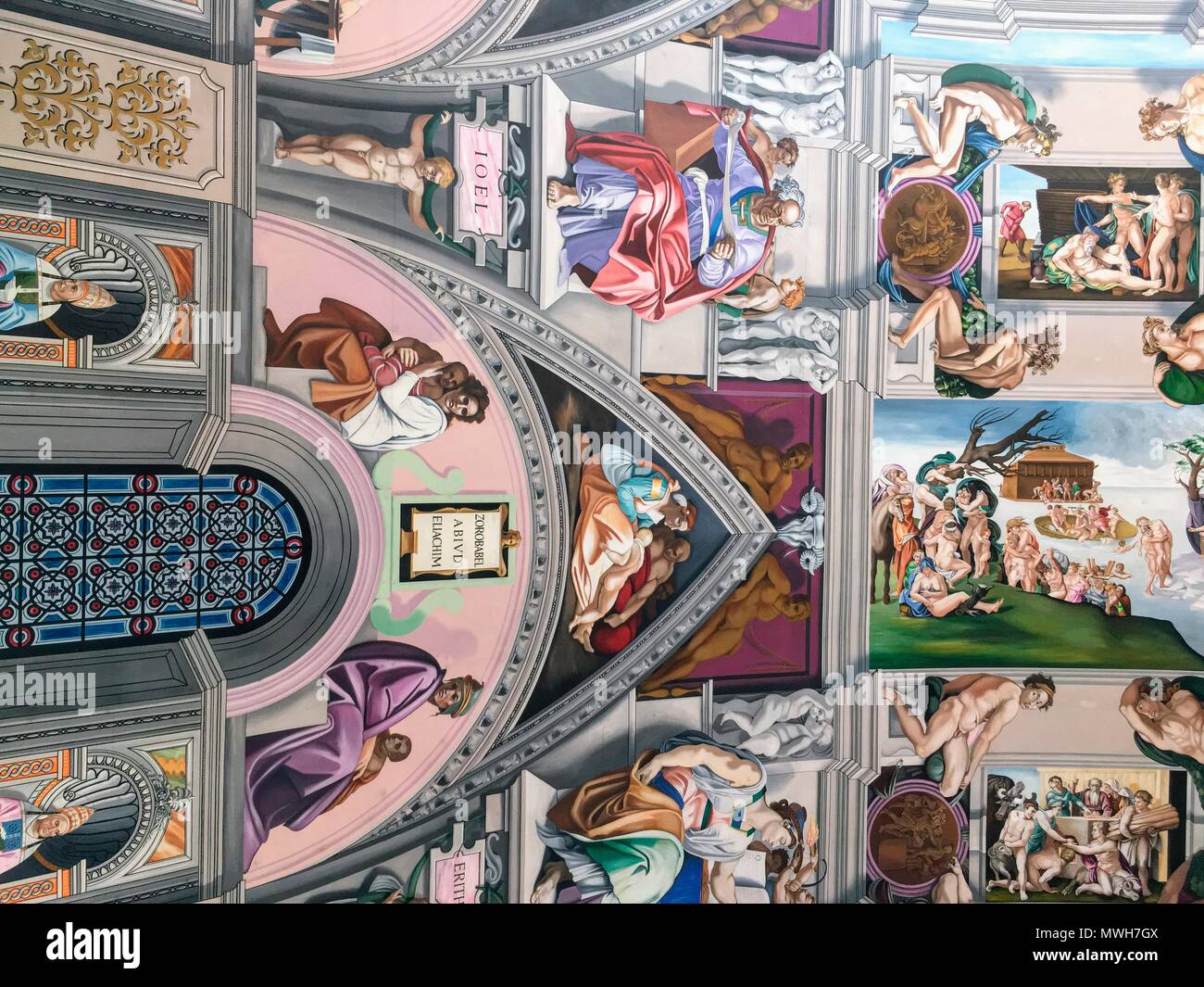 Reproduction of the Sistine Chapel Ceiling painted by Gary Bevans at ...