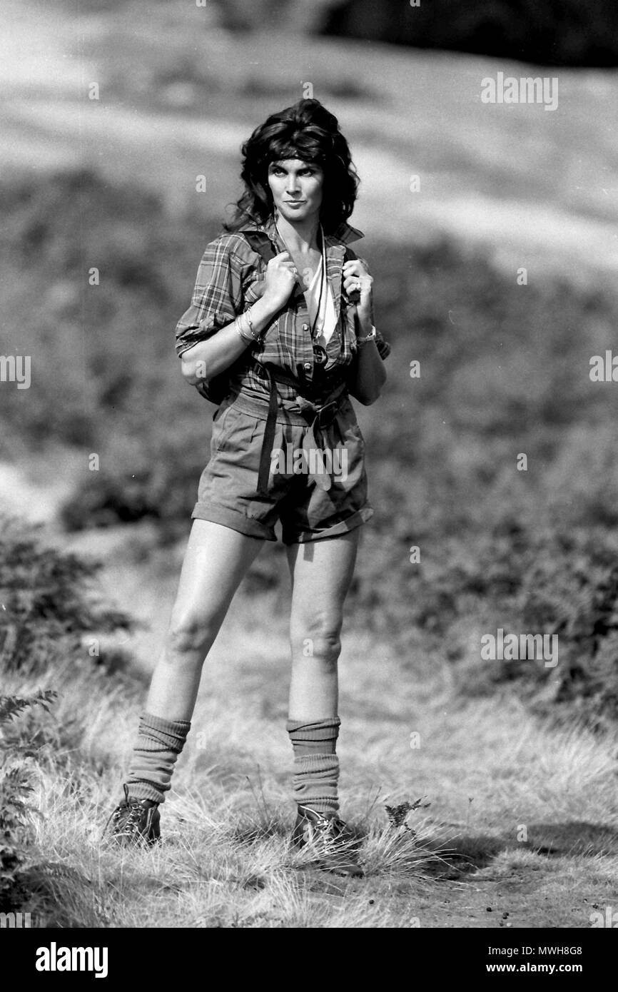 Caroline Munro Ilkley Moor 1984 Stock Photo - Alamy