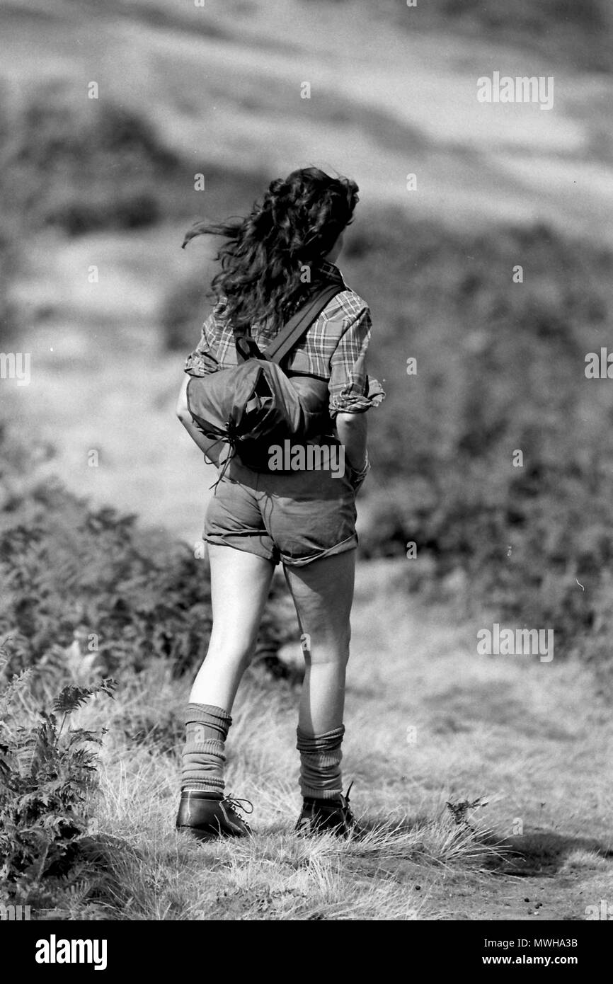 Caroline Munro Ilkley Moor 1984 Stock Photo - Alamy
