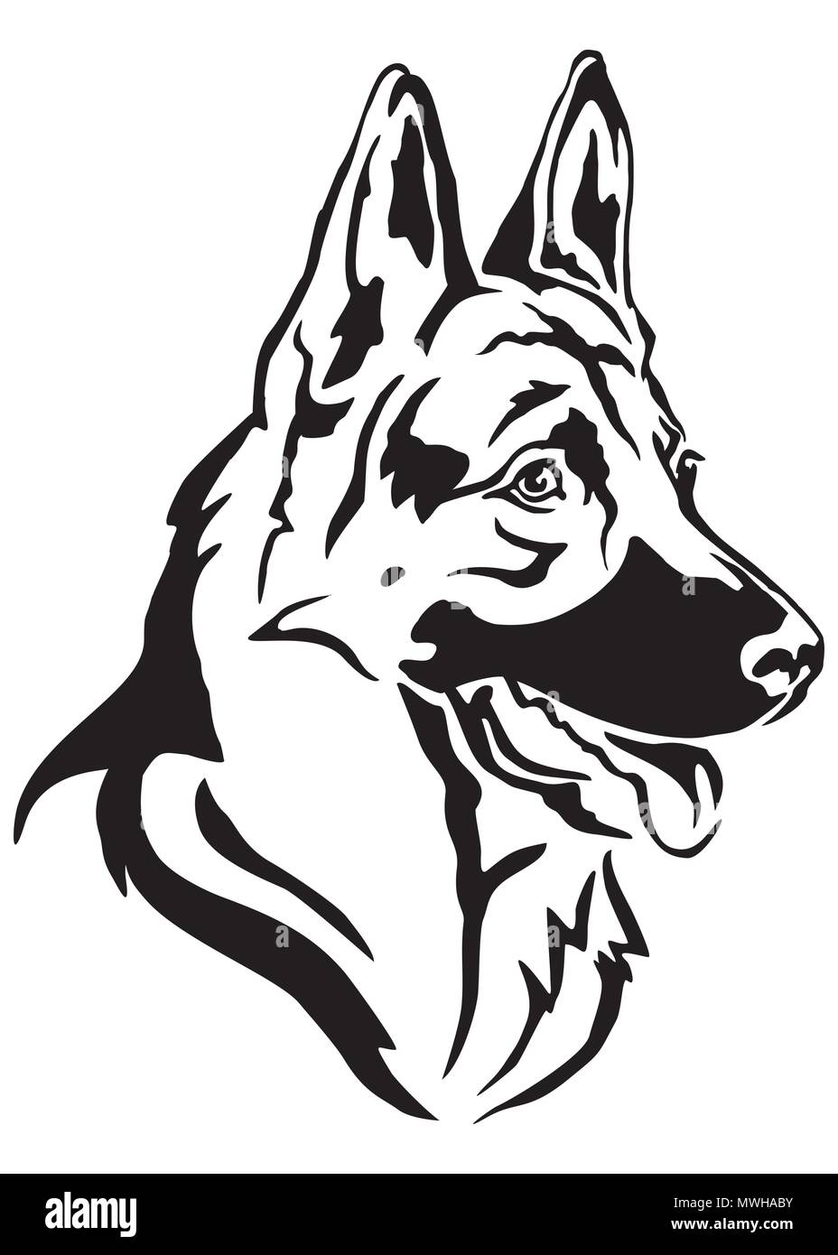 German Shepherd Vector