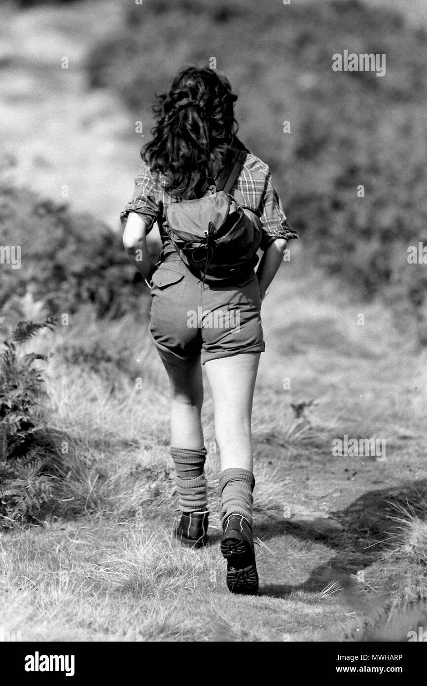 Caroline Munro on Ilkley Moor 1984 Stock Photo - Alamy