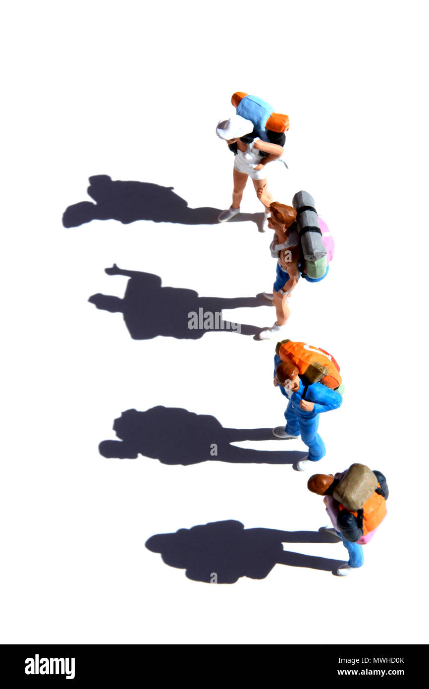 High angle view male female Cut Out Stock Images & Pictures - Alamy