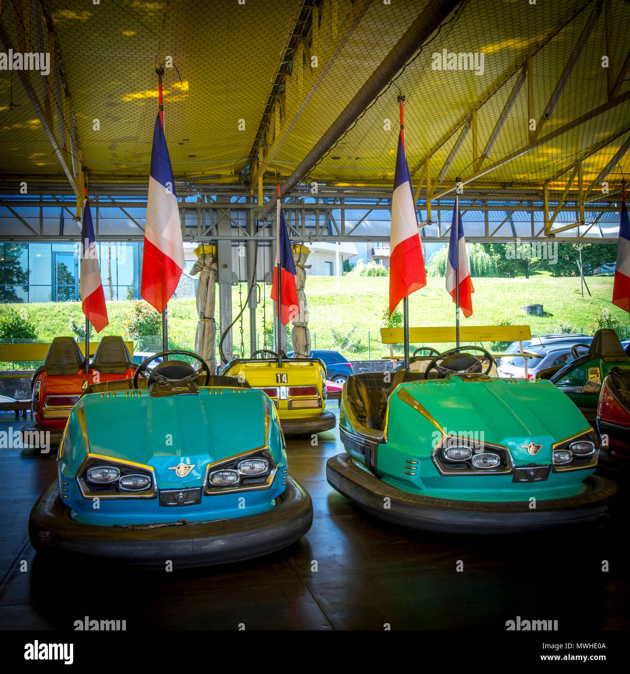 Bumper car ride. France Stock Photo - Alamy