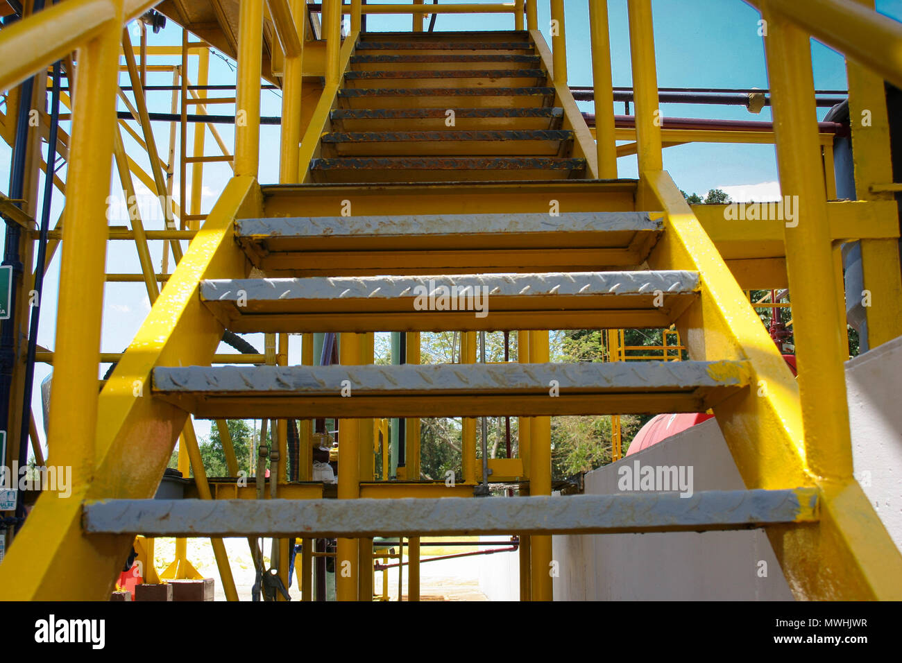 Industrial Ladder Company, Industry Staircase Outdoors Stock Photo - Alamy