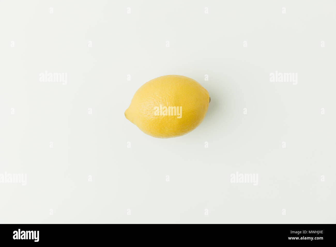 Ripe yellow lemon isolated on white background Stock Photo - Alamy