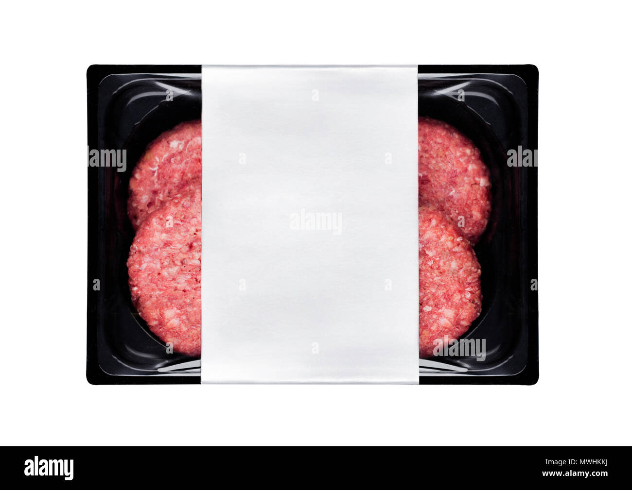 Supermarket beef burgers label hi-res stock photography and images - Alamy