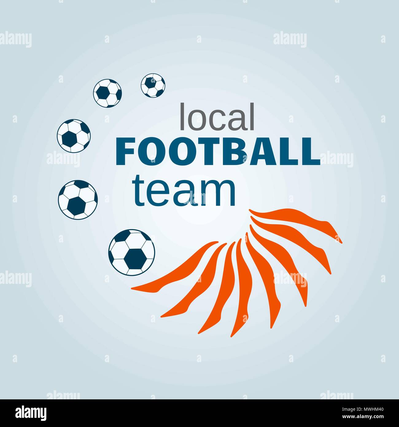 Soccer related logotype for apparel branding and local football teams ...