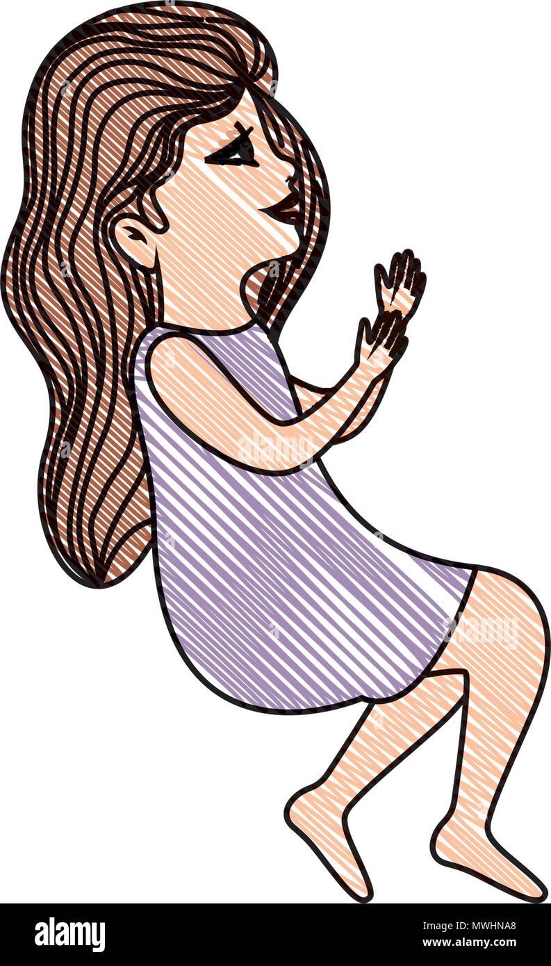 cute little girl avatar character Stock Vector Image & Art - Alamy