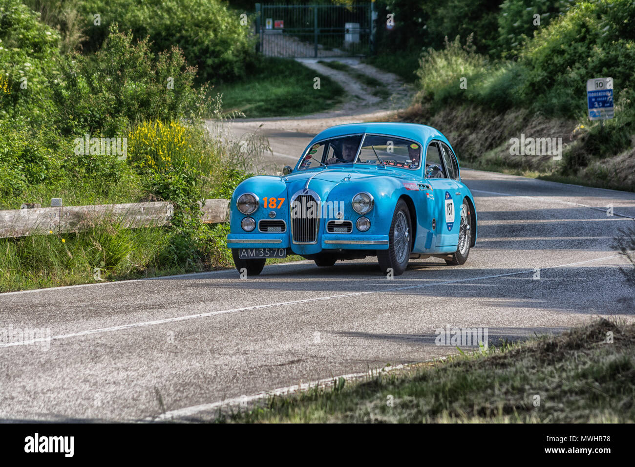 PESARO COLLE SAN BARTOLO , ITALY - MAY 17 - 2018 : TALBOT-LAGO T 26 GS ...