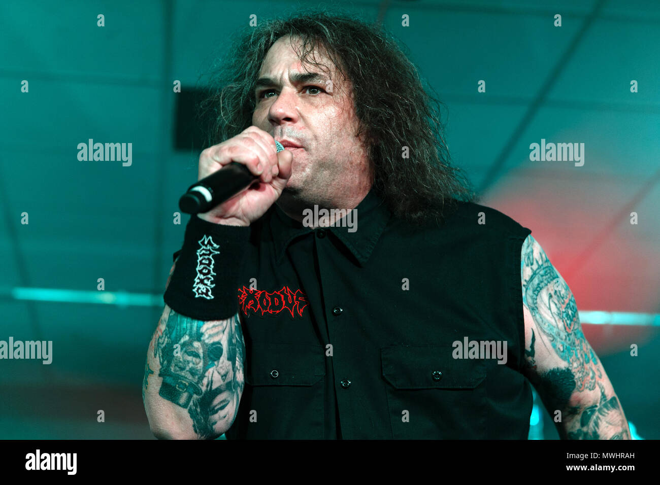 Steve Souza is the metal band Exodus performing live in 2017. Steve ...
