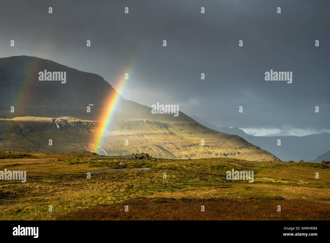 Seydisfjordur iceland rainbow hi-res stock photography and images - Alamy