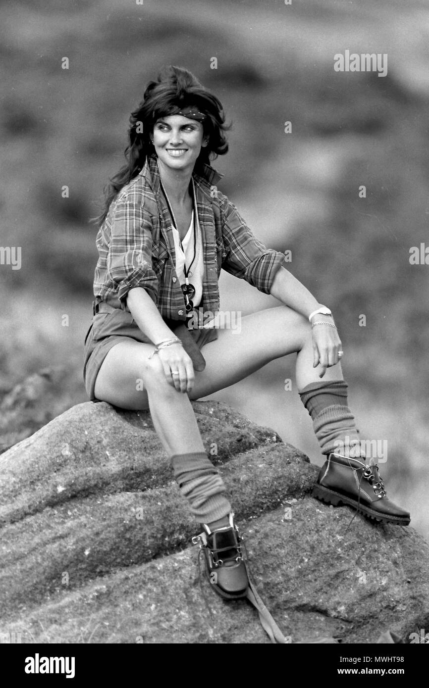Caroline Munro on Ilkley Moor Stock Photo - Alamy