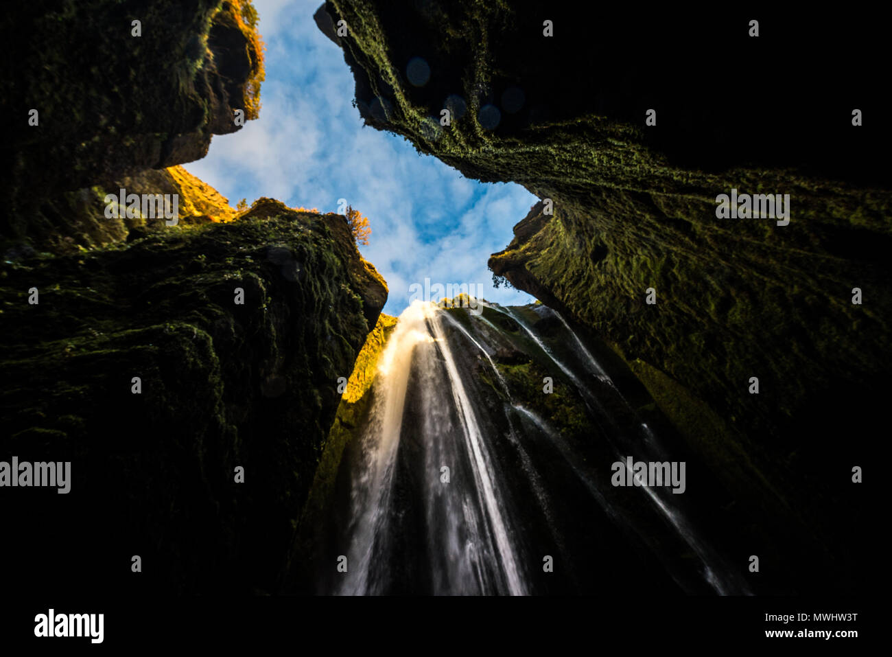 Gljufrabui Waterfall in southern iceland Stock Photo - Alamy