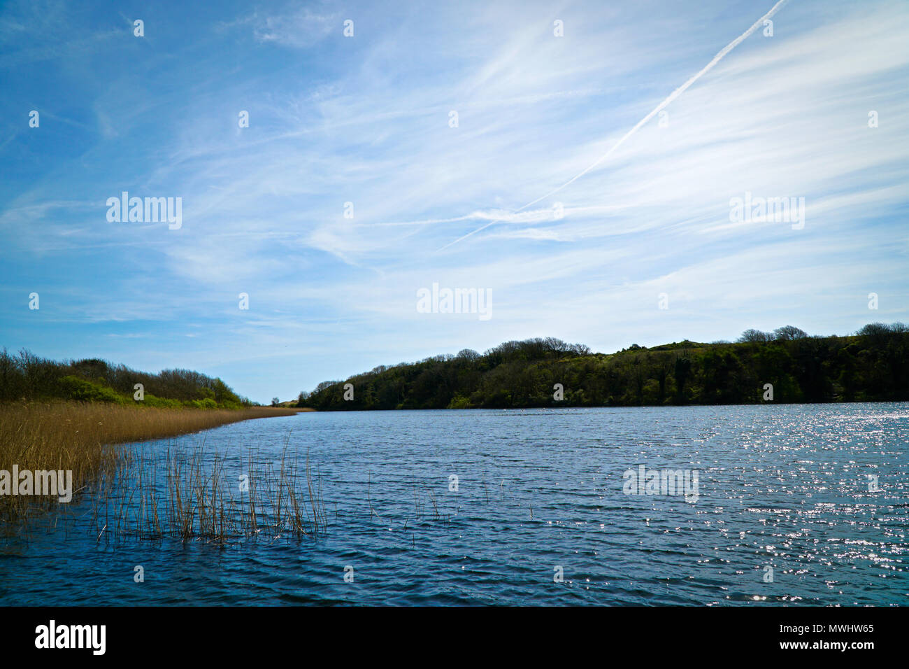 Lake Water Landscape - Water Ripples Stock Photo - Alamy