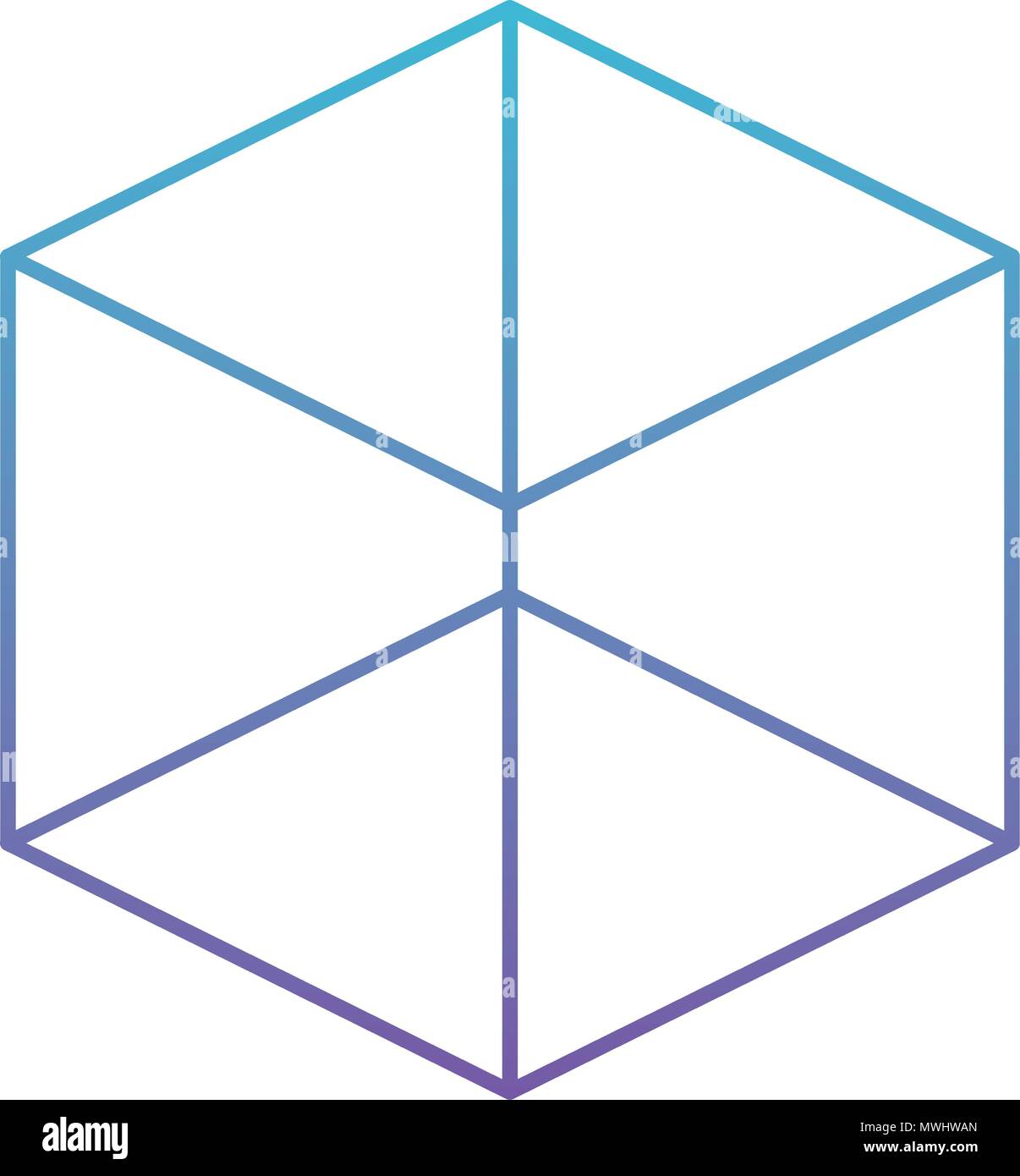 Geometric box illusion vector icon hi-res stock photography and images ...