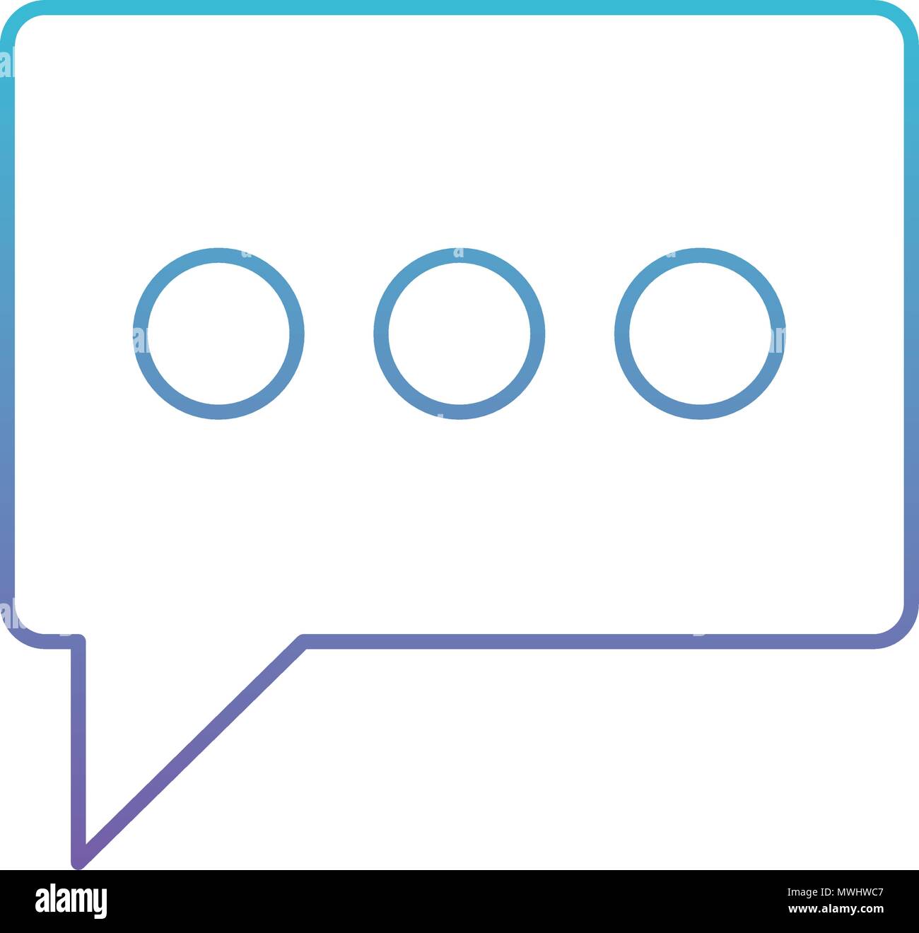 speech bubble message icon Stock Vector Image & Art - Alamy