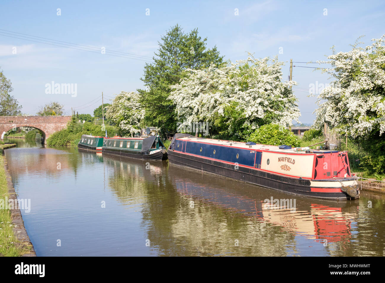 The Worcester and Birmingham Canal Stock Photo - Alamy