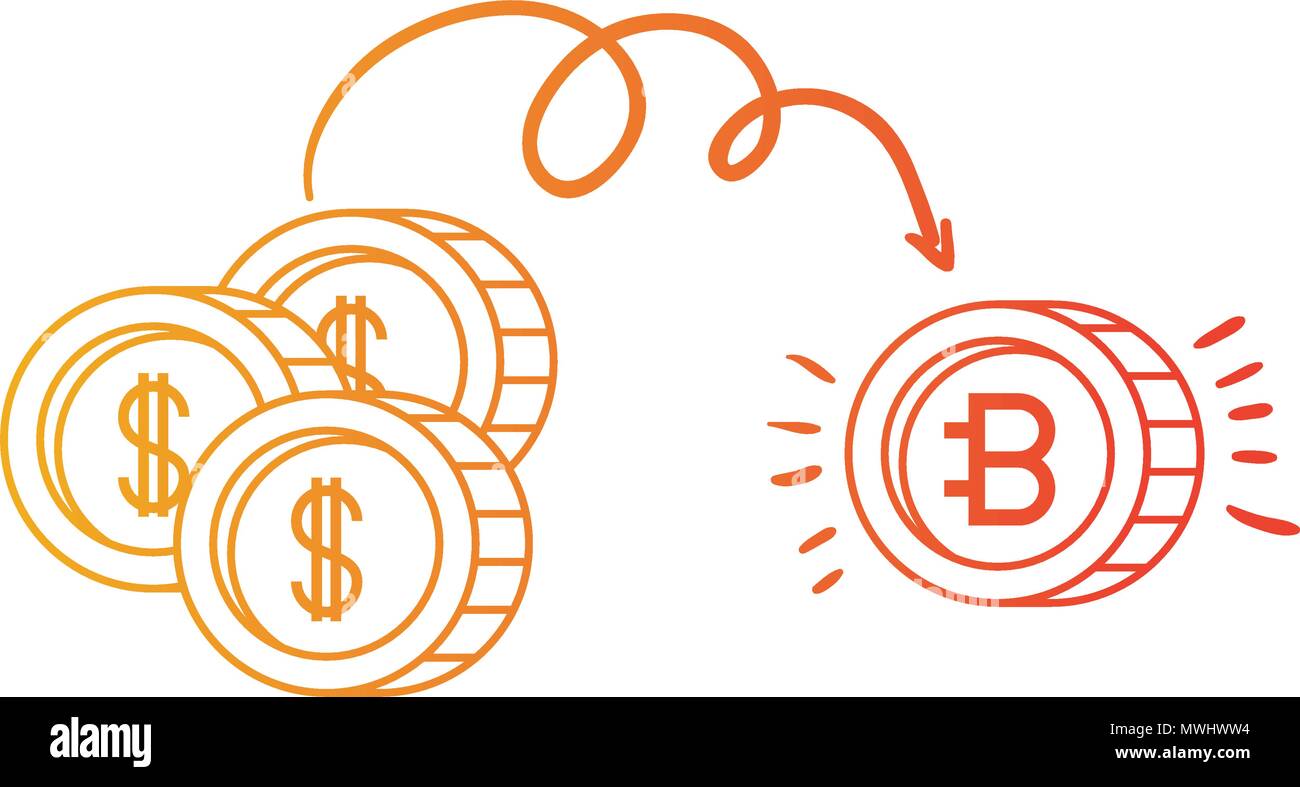 bitcoin cryptocurrency set icons Stock Vector Image & Art - Alamy