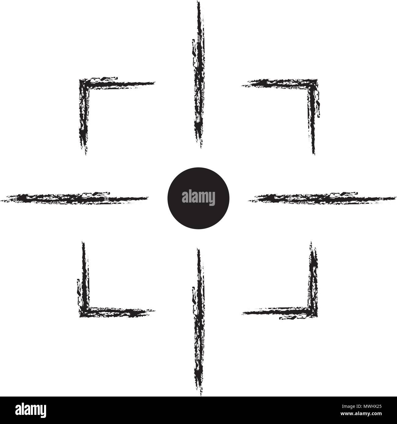 Target marking Stock Vector Images - Alamy