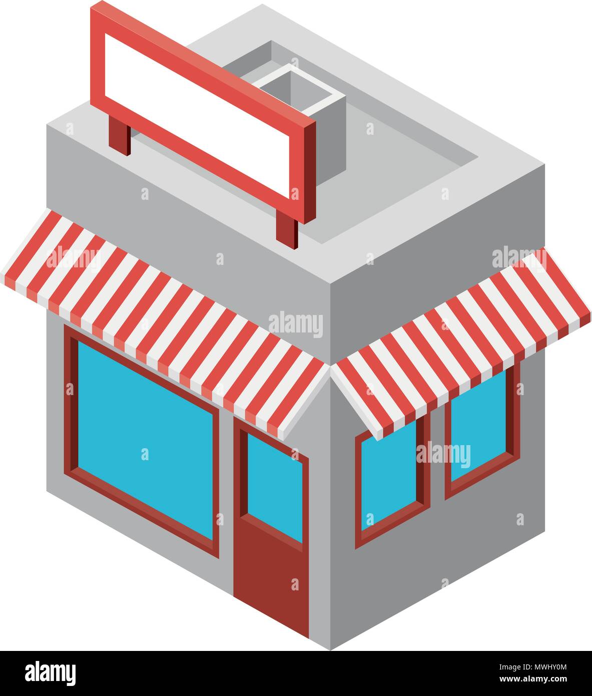 Hypermarket shop isometric icon Stock Vector Images - Alamy