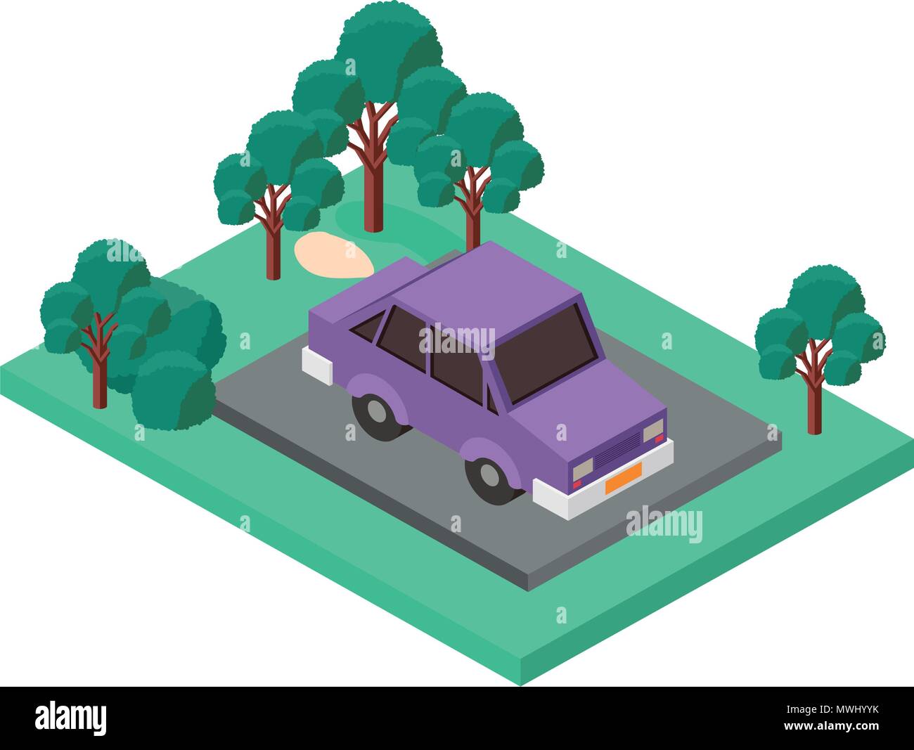 Parking in garage space Stock Vector Images - Alamy