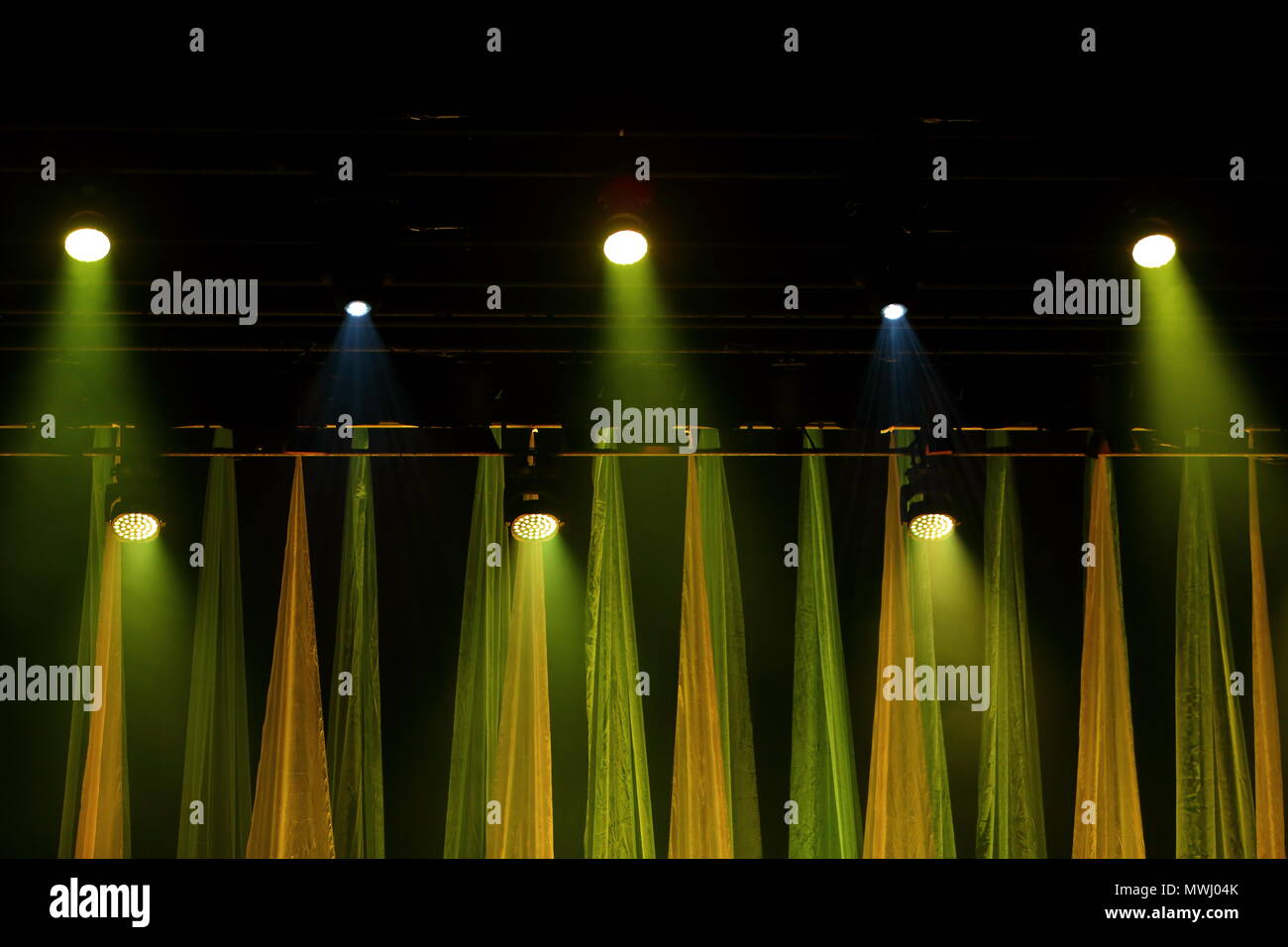 Stage spotlights used for concerts and various theatrical performances ...