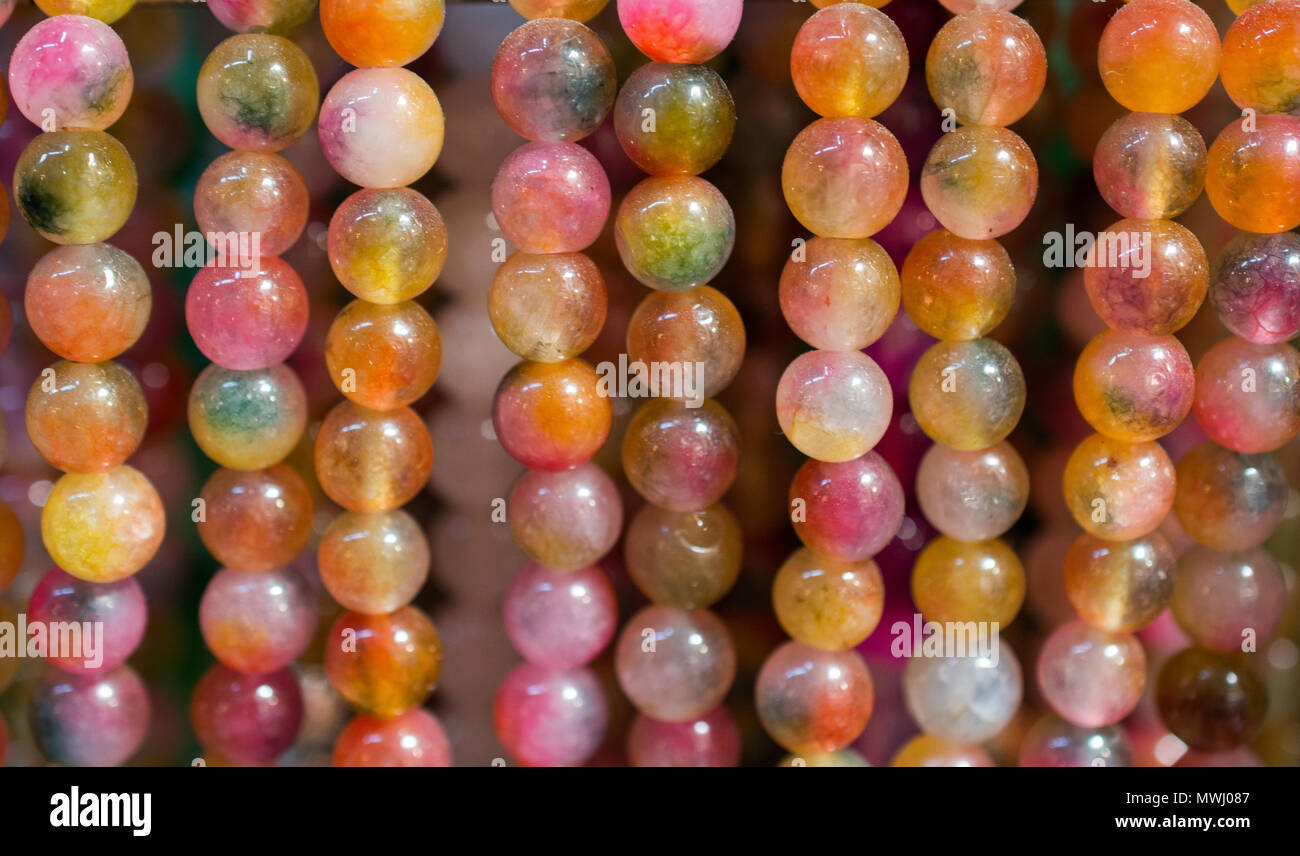 Colorful beads of various color Stock Photo - Alamy