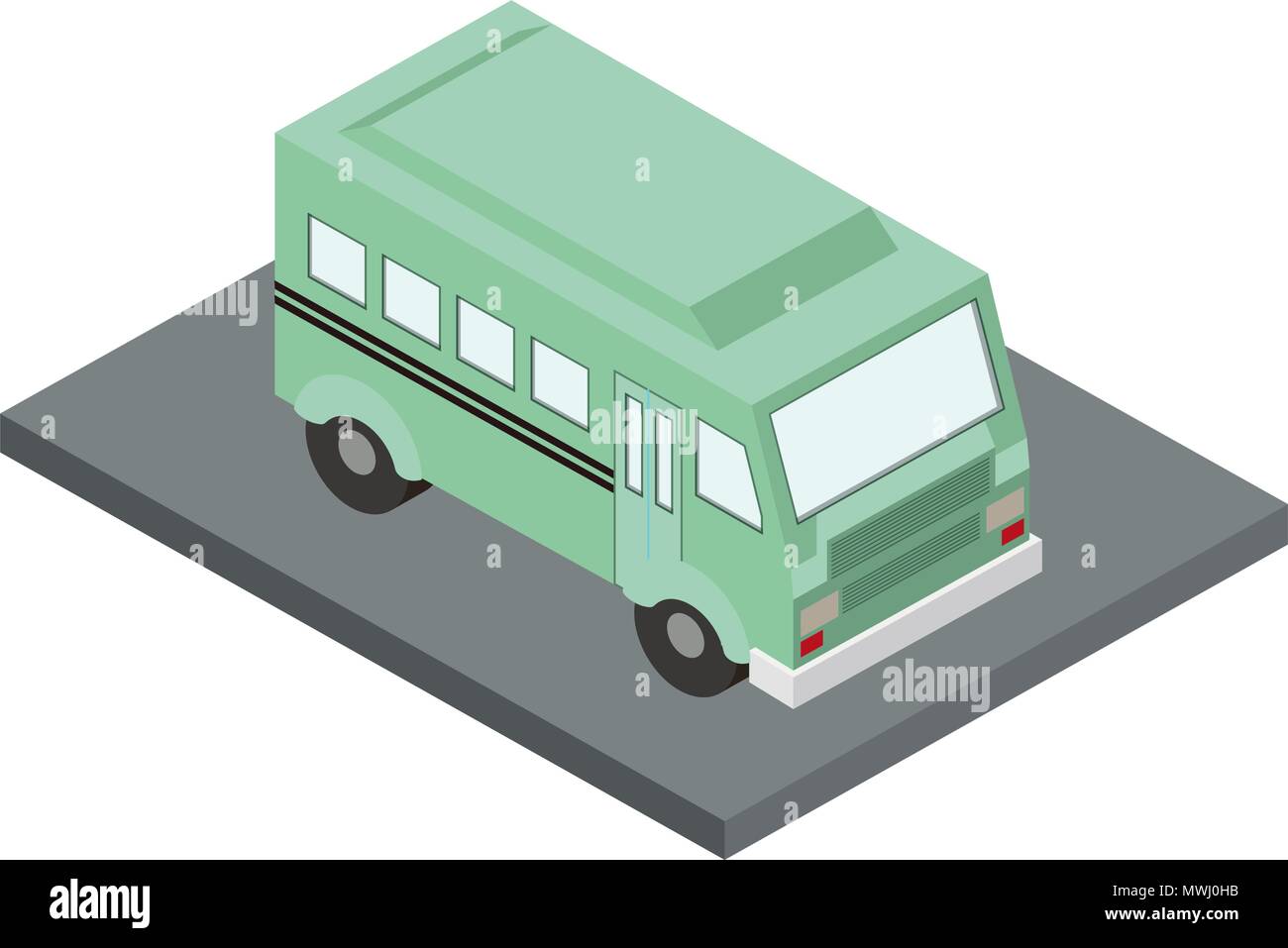 bus transport isometric icon Stock Vector Image & Art - Alamy
