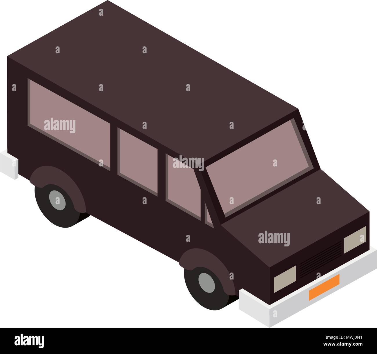 van vehicle isometric icon Stock Vector Image & Art - Alamy