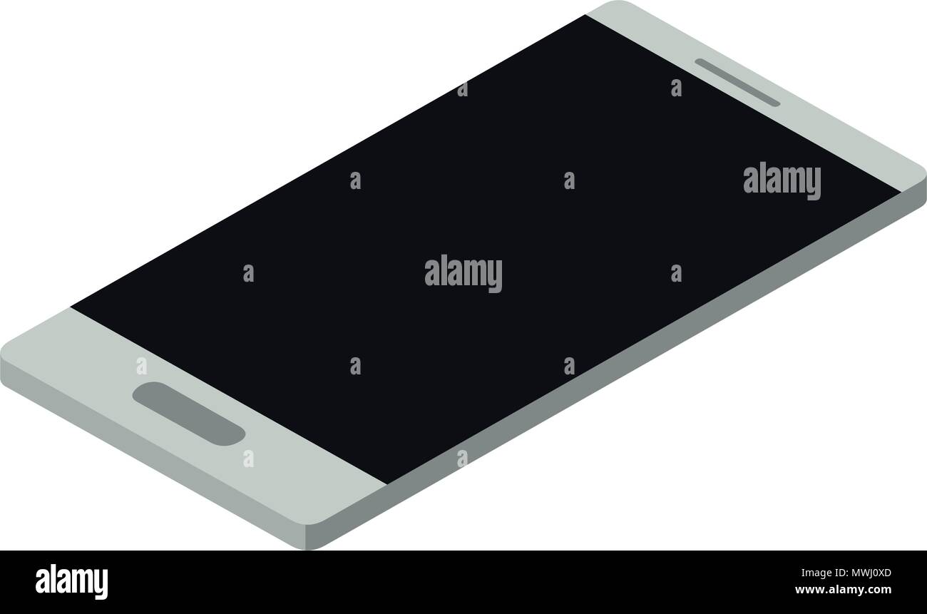 smartphone device isometric icon Stock Vector Image & Art - Alamy