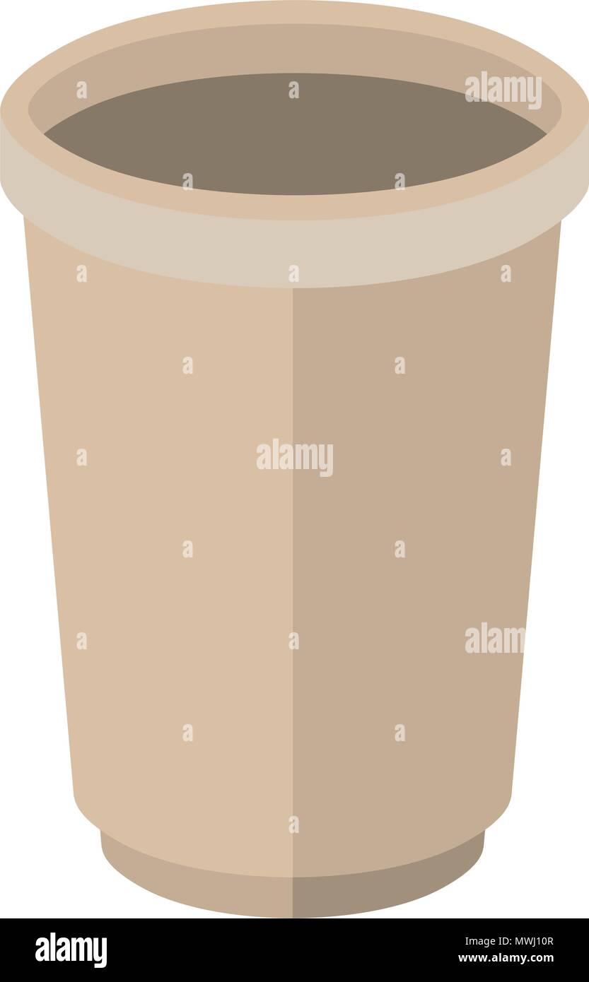 coffee cup plastic isometric icon Stock Vector Image & Art - Alamy