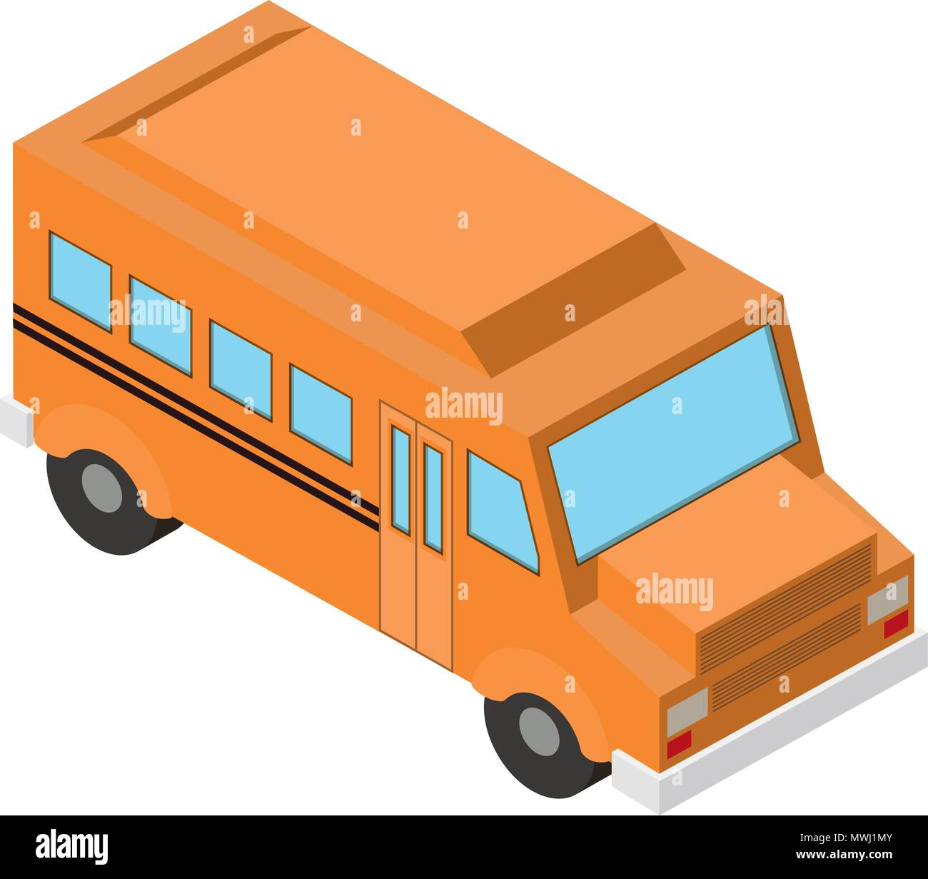 school bus transport isometric icon Stock Vector Image & Art - Alamy