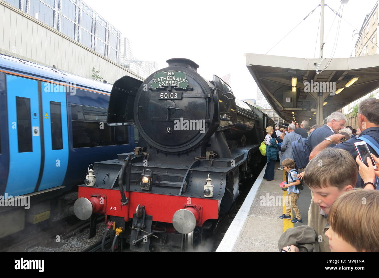 Flying scotsman train front hi-res stock photography and images - Alamy