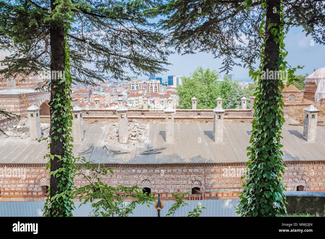 View of Yildirim Bayezid complex,a mosque complex complex built by ...