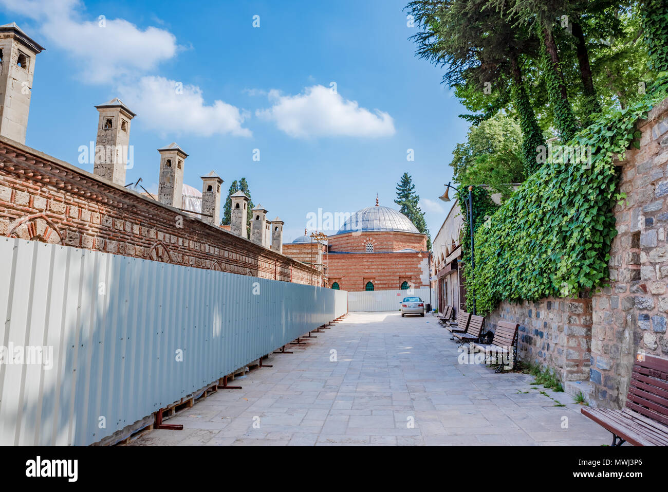 View of Yildirim Bayezid complex,a mosque complex complex built by ...