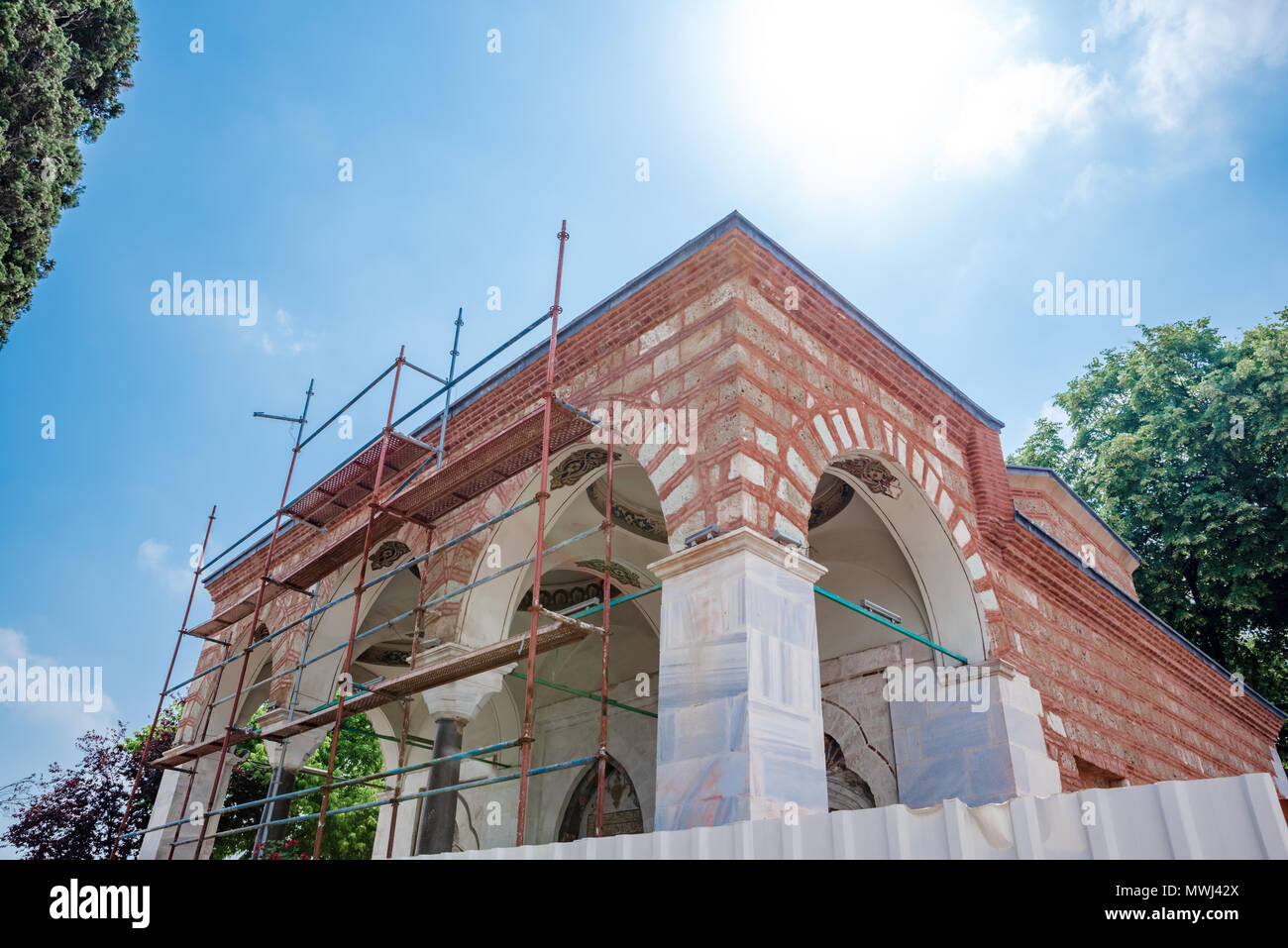 View of Yildirim Bayezid complex,a mosque complex complex built by ...