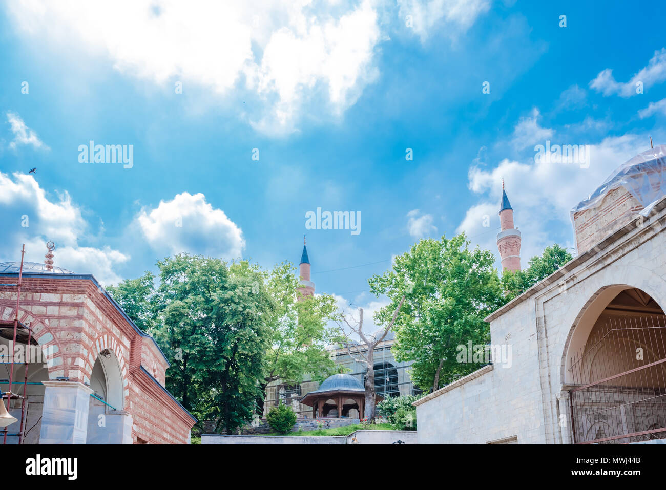 View of Yildirim Bayezid complex,a mosque complex complex built by ...
