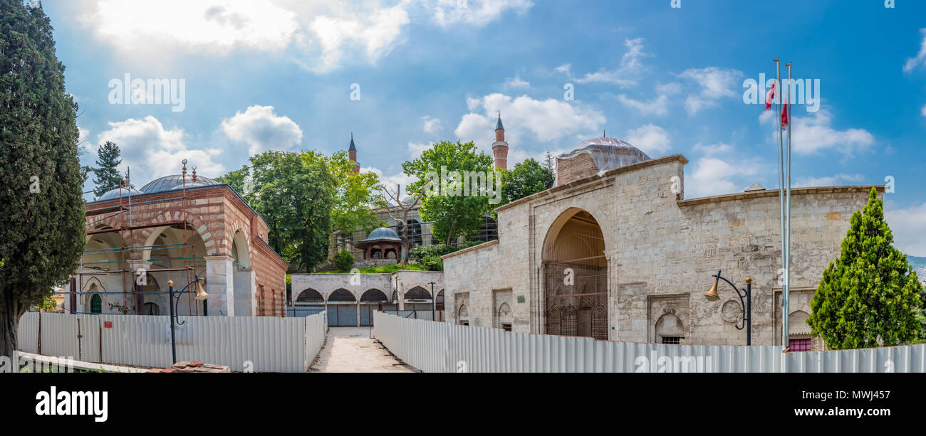 View of Yildirim Bayezid complex,a mosque complex complex built by ...