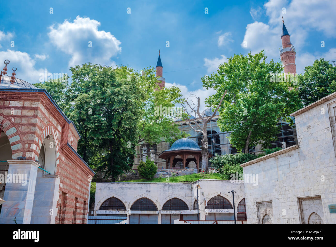 View of Yildirim Bayezid complex,a mosque complex complex built by ...