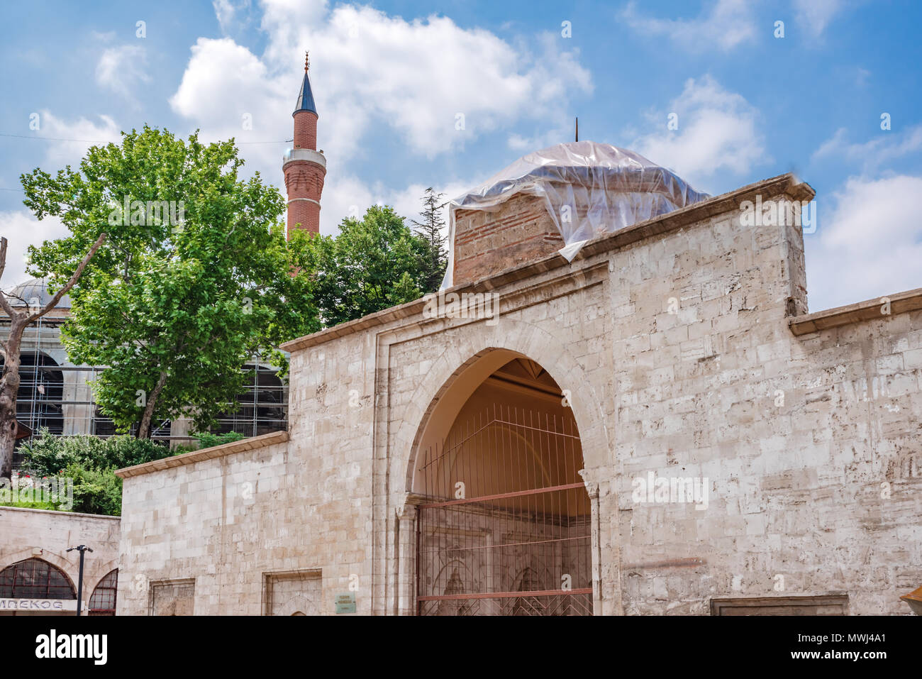 View of Yildirim Bayezid complex,a mosque complex complex built by ...