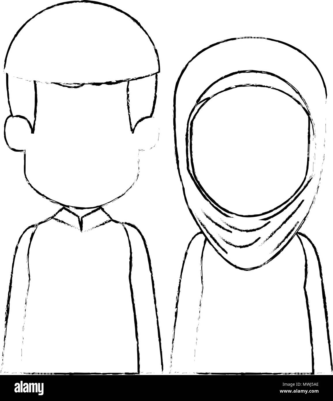 Profile muslim man Stock Vector Images - Alamy