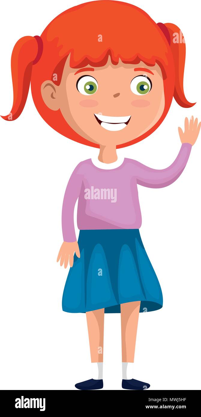 little girl daughter character Stock Vector Image & Art - Alamy