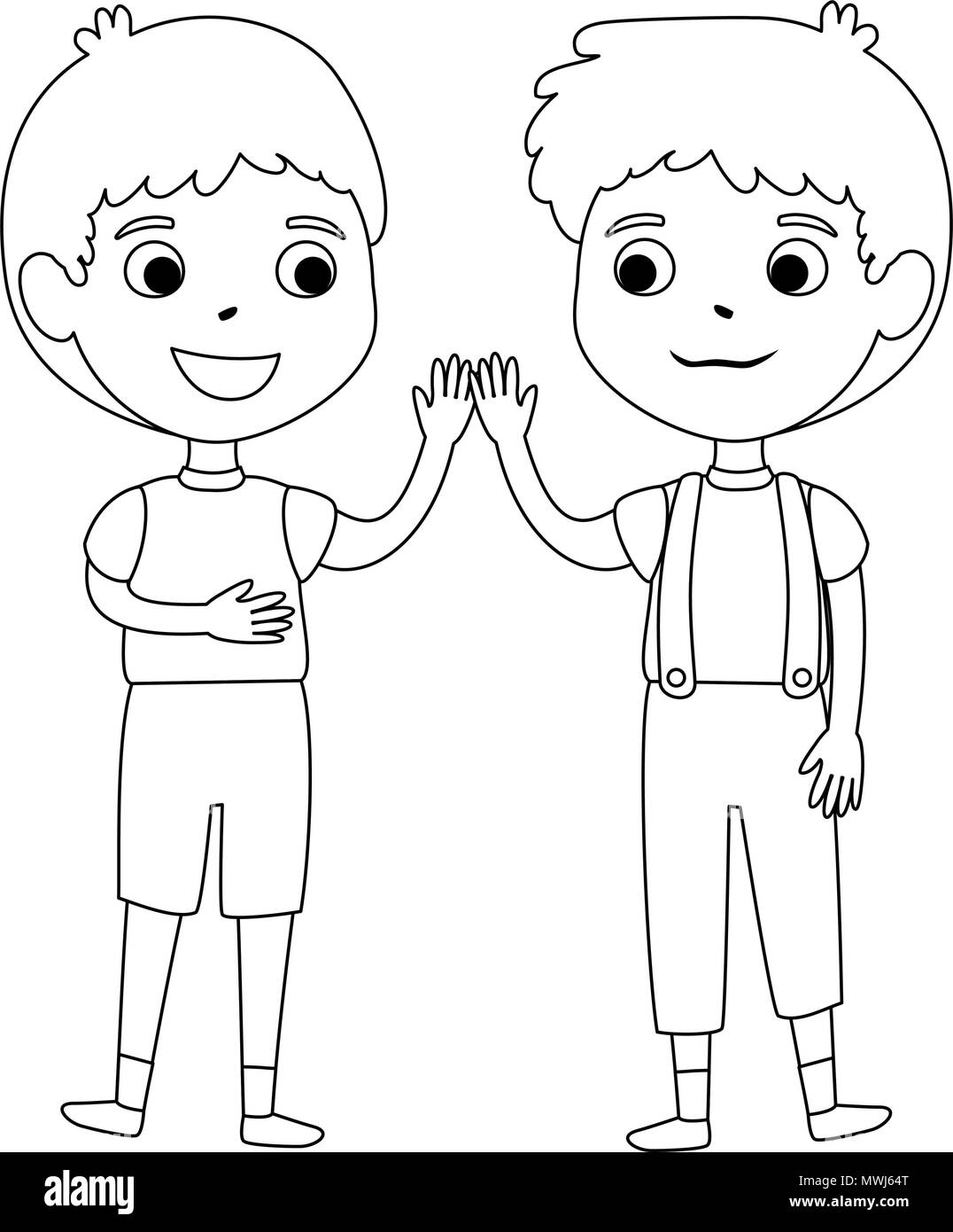 little boys friends characters Stock Vector Image & Art - Alamy