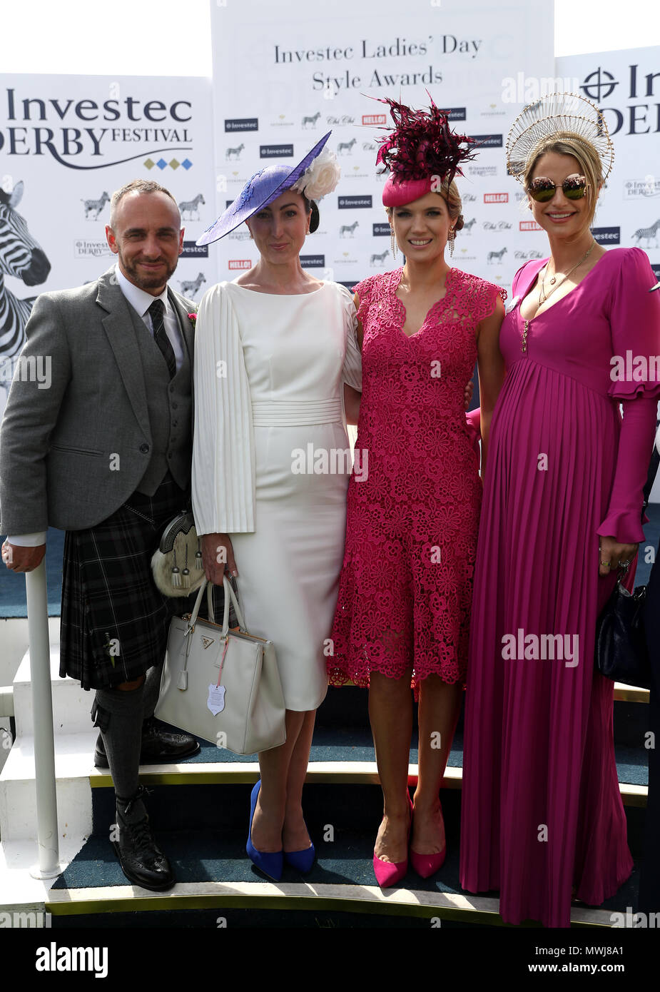 Amy thomas second left alongside judges mark heyes hi-res stock ...