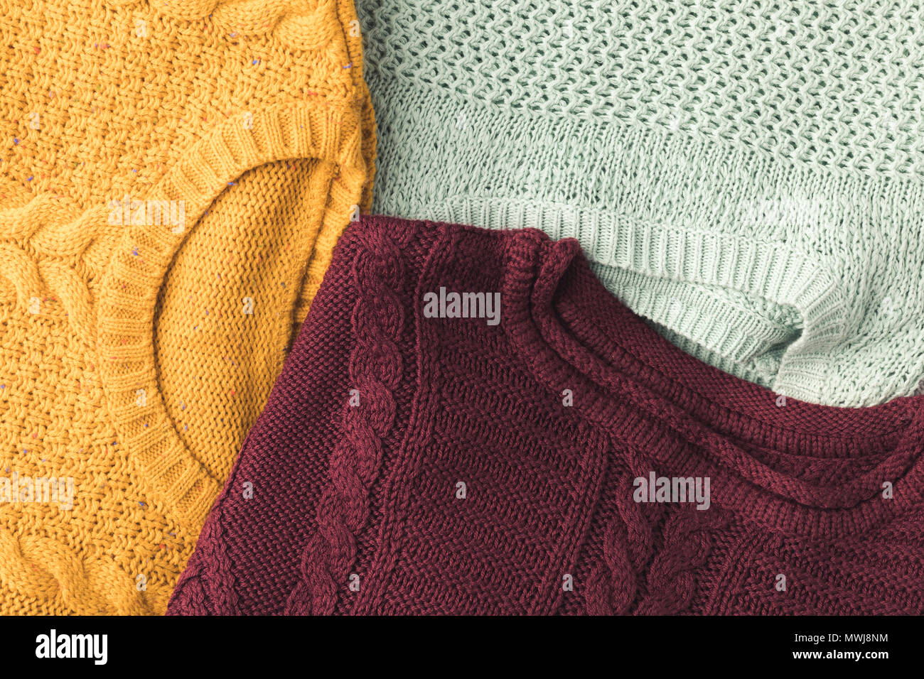 Sweaters different colors hi-res stock photography and images - Alamy